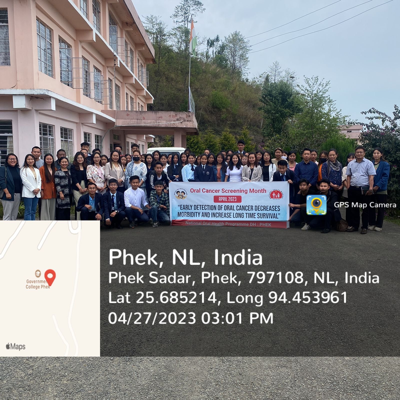 Awareness on Oral Cancer - Phek Government College